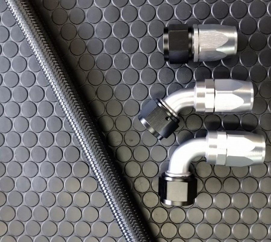 OIL COOLER KIT S-TYPE GDB C BLACK HOSE | HKS High Performance Auto Parts